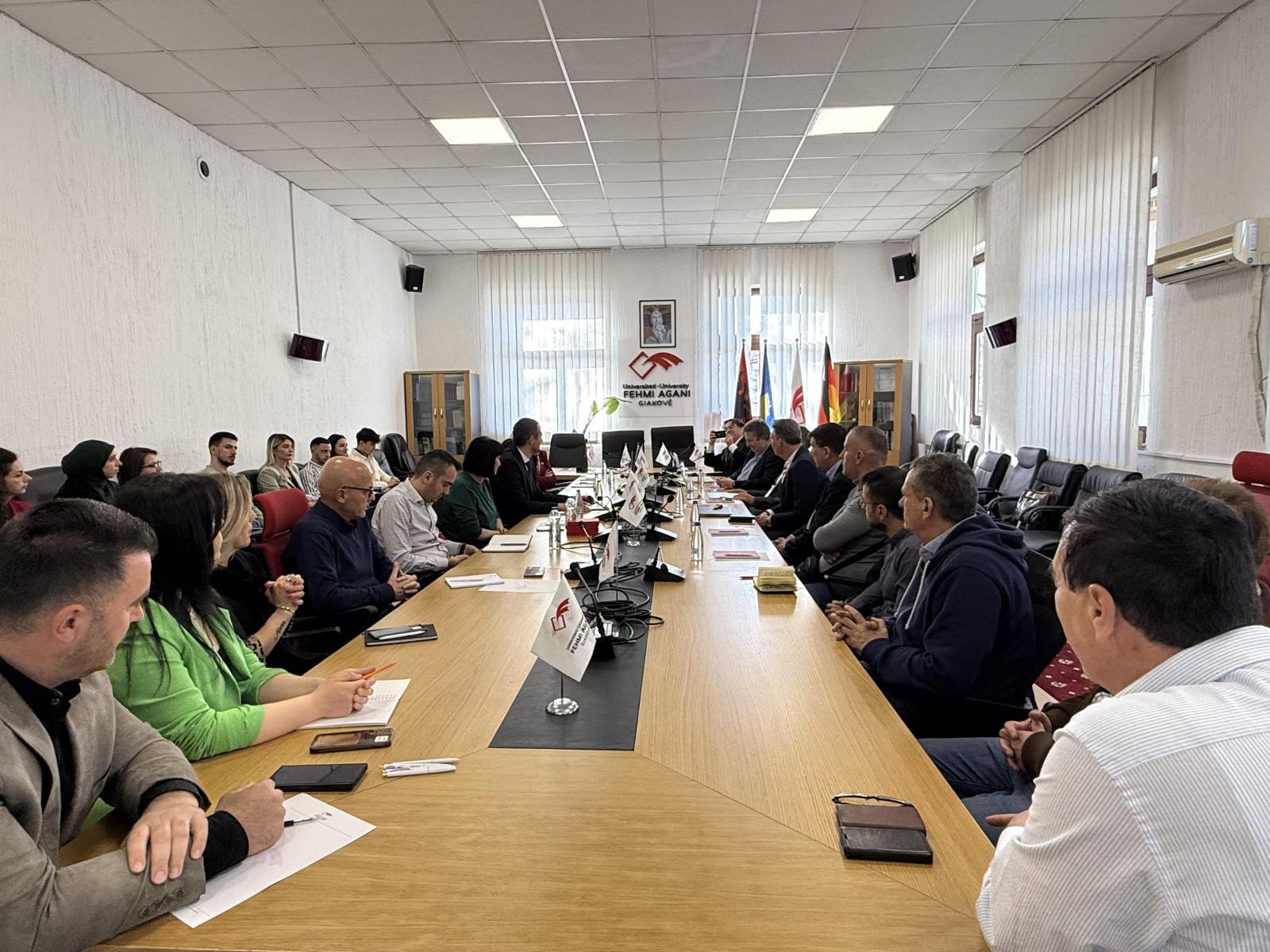 A German Delegation visits University “Fehmi Agani” in Gjakova for ...